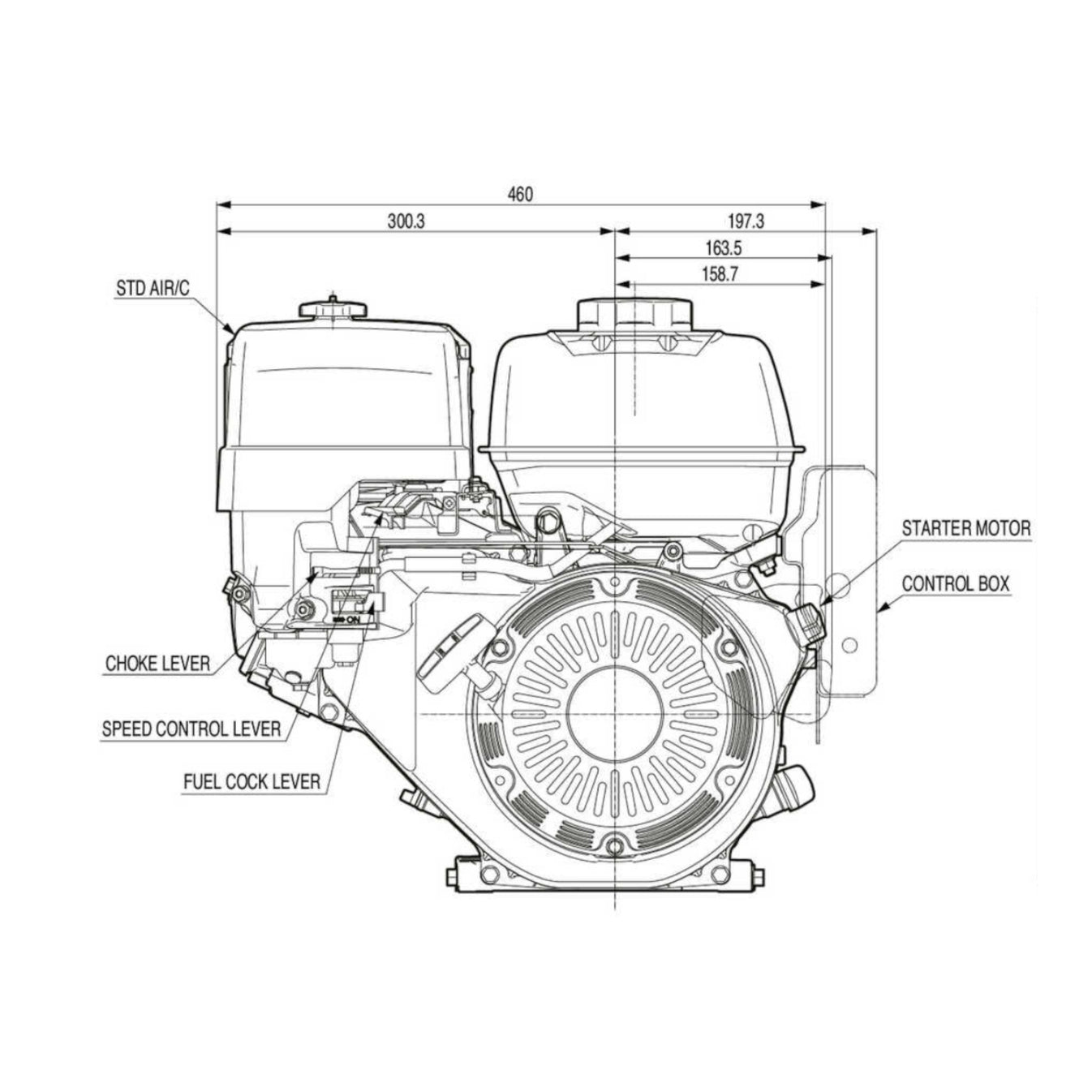 Honda GX340 11 HP Engine — House Of Contractors Inc.