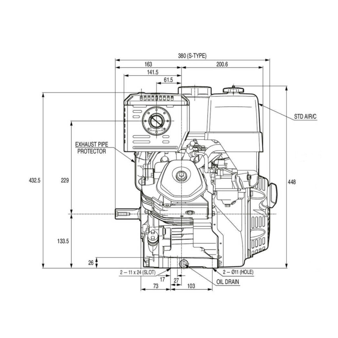 Honda GX340 11 HP Engine — House Of Contractors Inc.