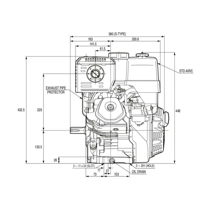 Honda GX340 11 HP Engine — House Of Contractors Inc.