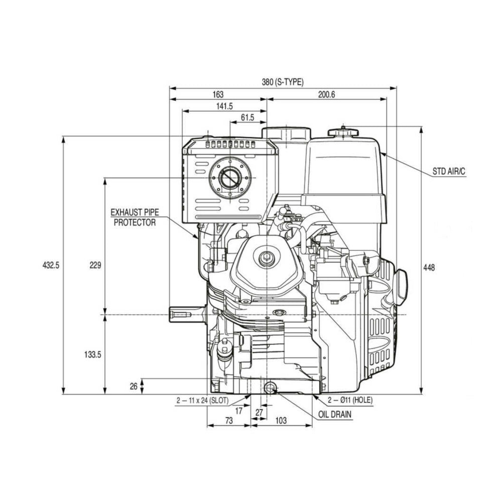 Honda GX340 11 HP Engine — House Of Contractors Inc.