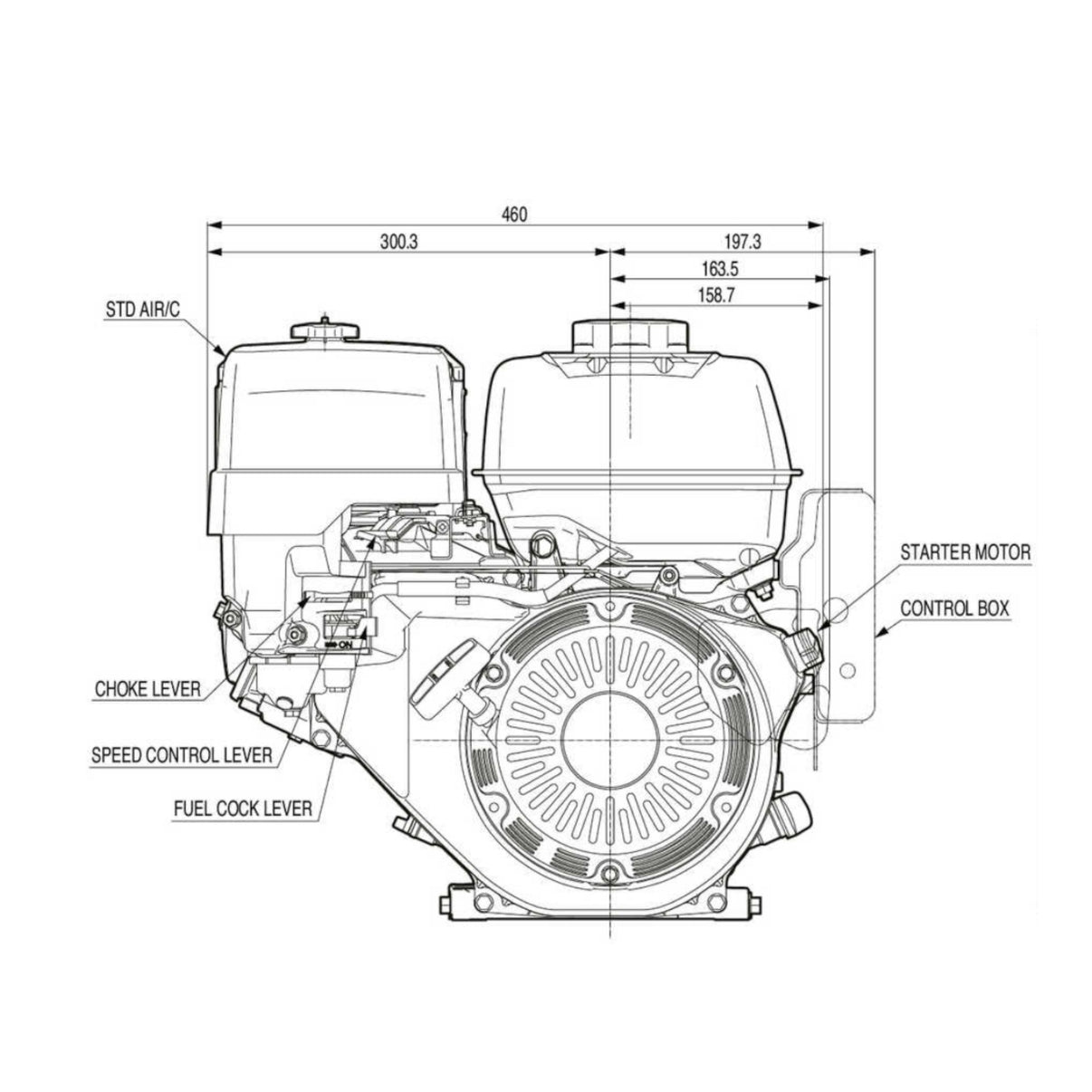 Honda GX390 13 HP Engine — House Of Contractors Inc.