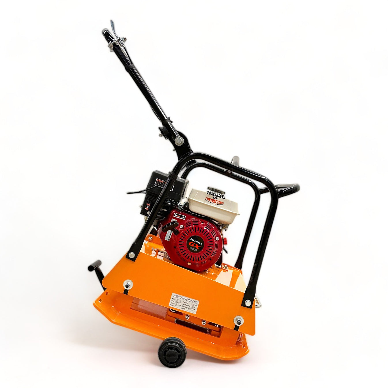 HC120 18 Inch Commercial Honda GX160 Plate Compactor + Wheel Kit ...